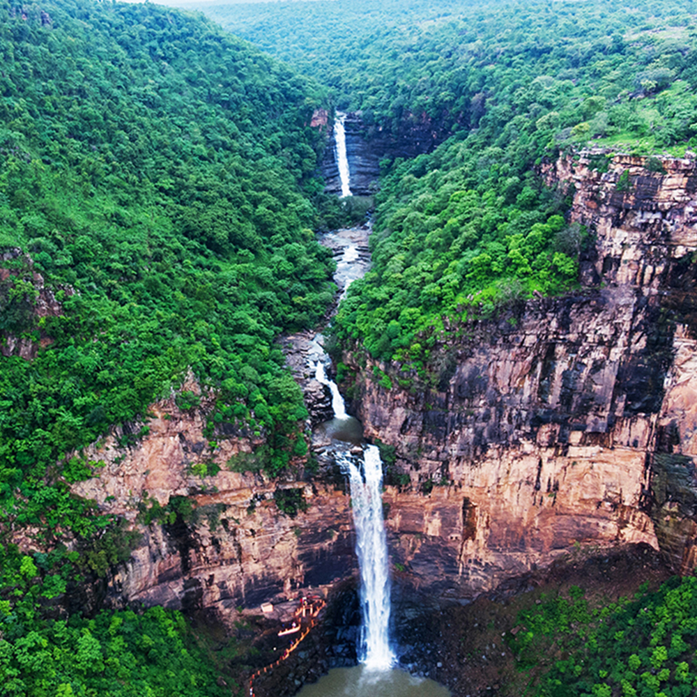 Tutla Bhawani Waterfall in Rohtas | Bihar Tourism